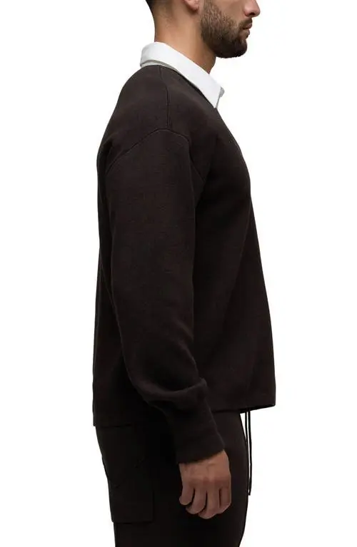 Hudson Jeans Long Sleeve Contrast Polo