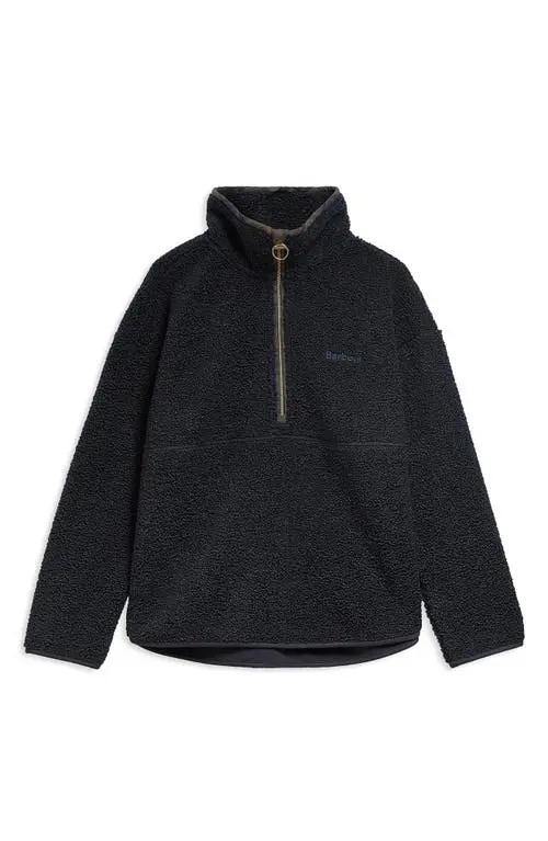 Barbour Merys Quarter Zip Fleece Pullover - Dark Navy