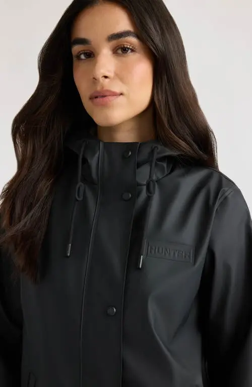 Hunter Dina Cropped Rubberized Rain Jacket