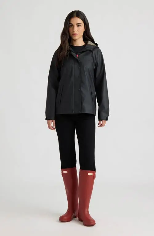 Hunter Dina Cropped Rubberized Rain Jacket