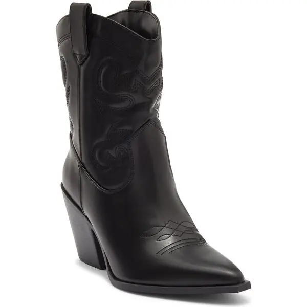 Bp. Dakota Faux Leather Western Boot - Black