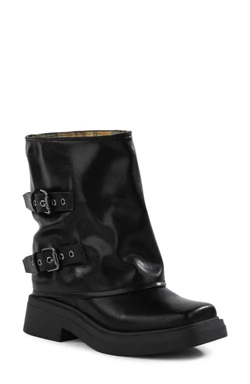 Bc Footwear Unmatched Faux Leather Boot - Black