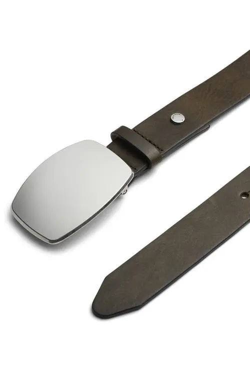 Rag & Bone Wyatt Leather Belt - Olive