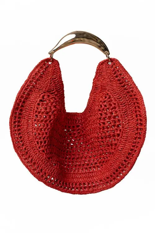 JLUXLABEL Seaside Woven Bag - Red