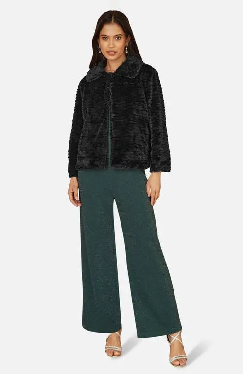 YUMI Faux Fur Short Jacket