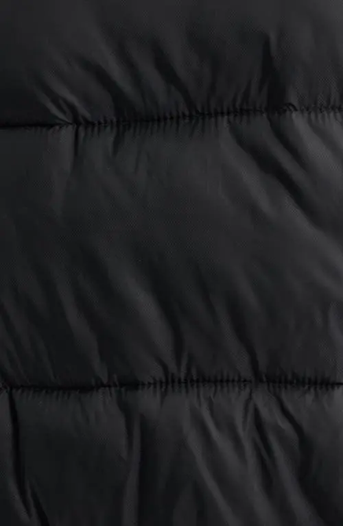 Love Token Lisa Faux Leather Trim Puffer Vest