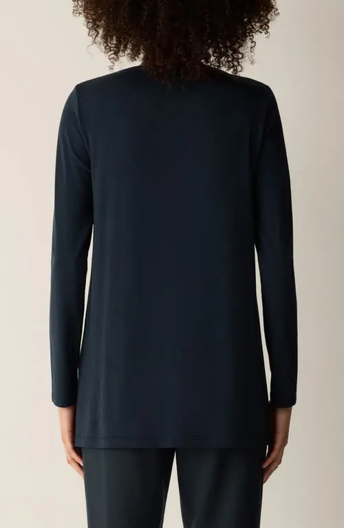 Eileen Fisher Long Sleeve V-neck Tunic Top