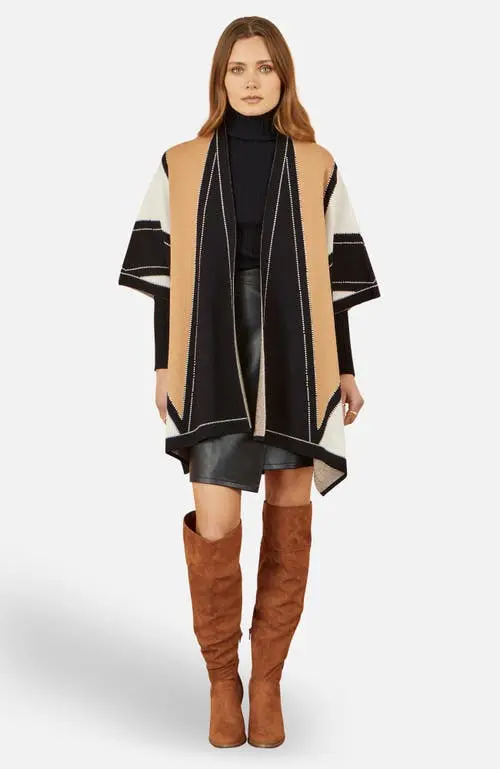 YUMI Color Block Cape