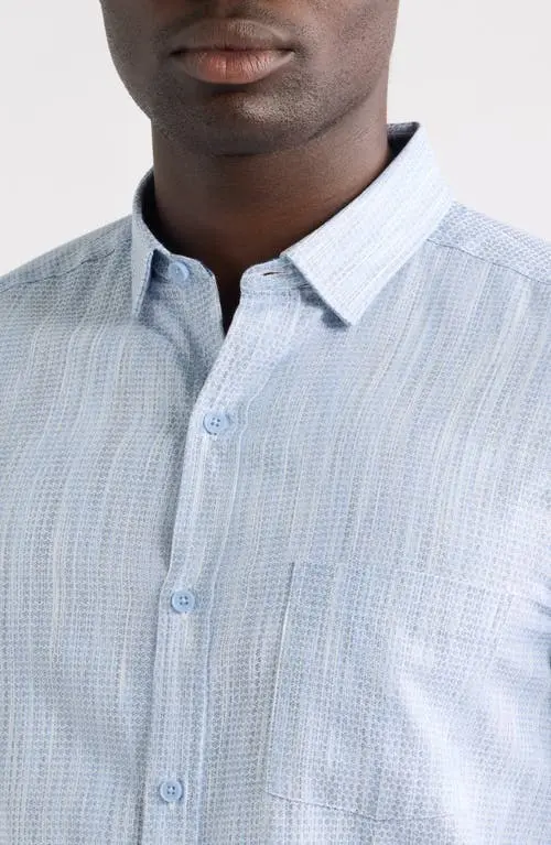 Johnston & Murphy Collin Jacquard Cotton Button-up Shirt