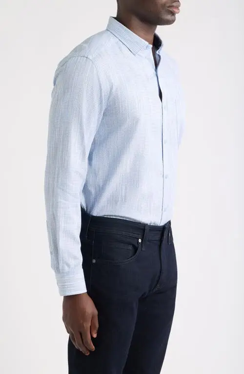 Johnston & Murphy Collin Jacquard Cotton Button-up Shirt