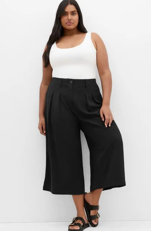 City Chic Abbie Wide Leg Crop Pants