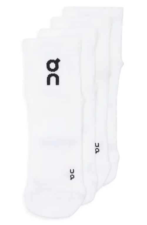 On Core Mid 2-pack Run Socks - White