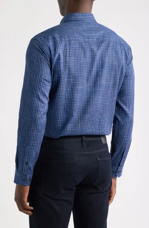 Johnston & Murphy Collin Jacquard Cotton Button-up Shirt