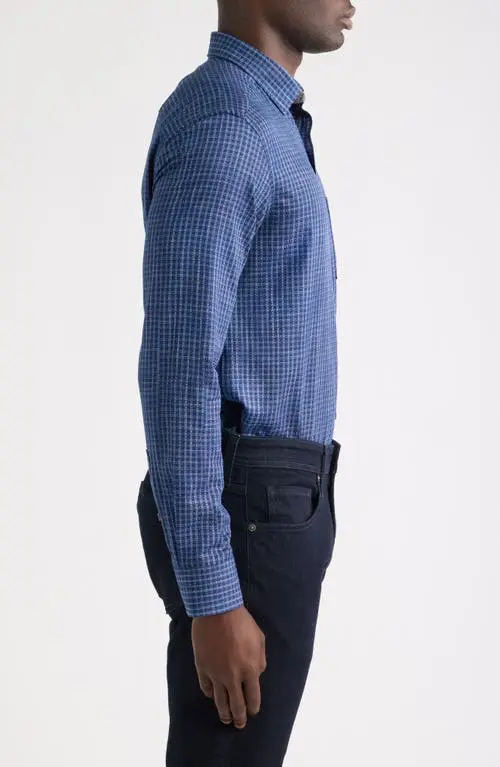 Johnston & Murphy Collin Jacquard Cotton Button-up Shirt