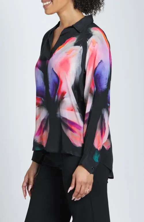 APNY Long Sleeve Half Placket Pullover Top