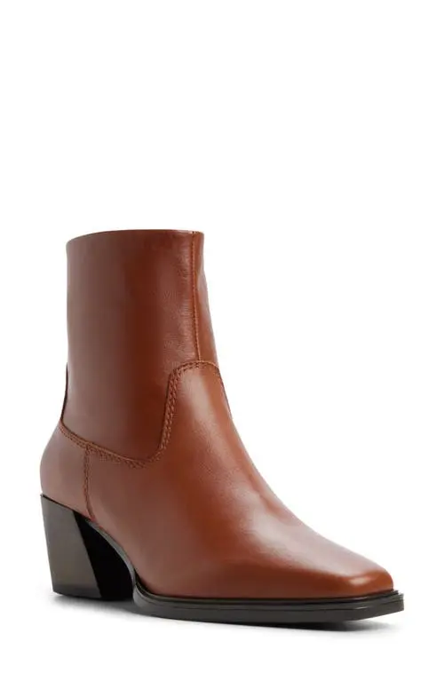 Aldo Ybiraweth Leather Bootie - Medium Brown