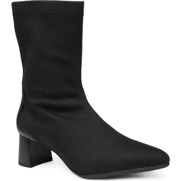 ARA Arbor Pointed Toe Bootie - Black