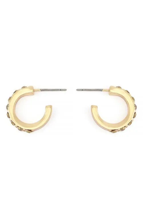 Kurt Geiger Stone Huggie Hoop Earrings - Topaz
