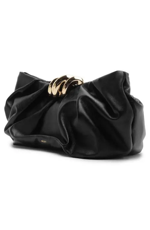 AREZZO Caitlyn Medium Leather Pouch - Black