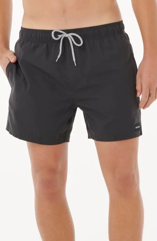 Rip Curl Offset Daily 16 Volley Swim Trunks - Black