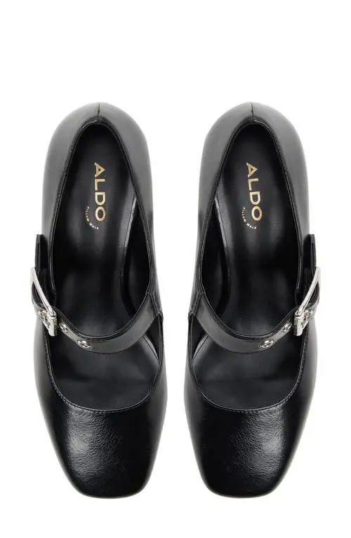 Aldo Baldemar Faux Leather Mary Jane Pump - Black