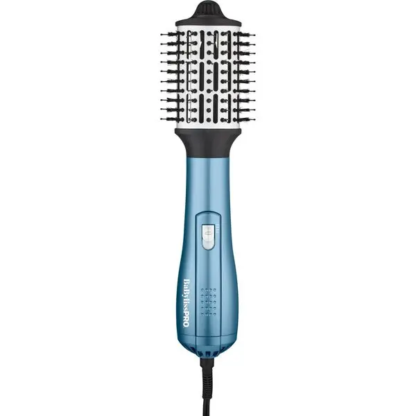 BABYLISSPRO Nano Titanium 2.5" Oval Ionic Hot Air Brush - Blue