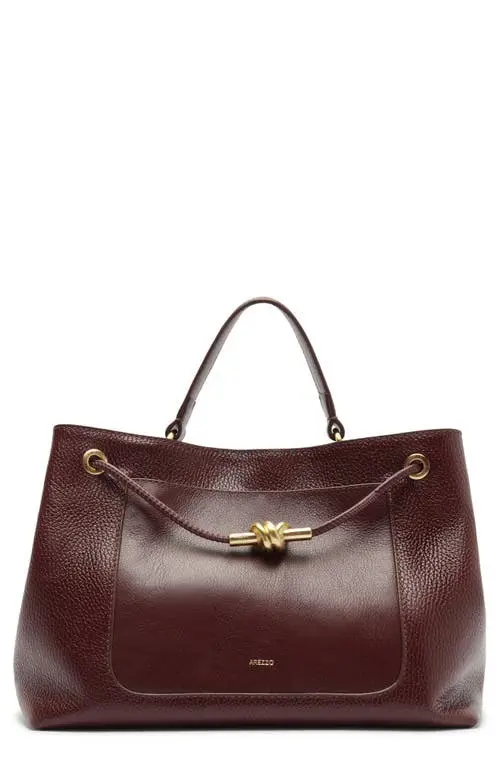 AREZZO Delphine Large Leather Shopper - Fresh Ruby