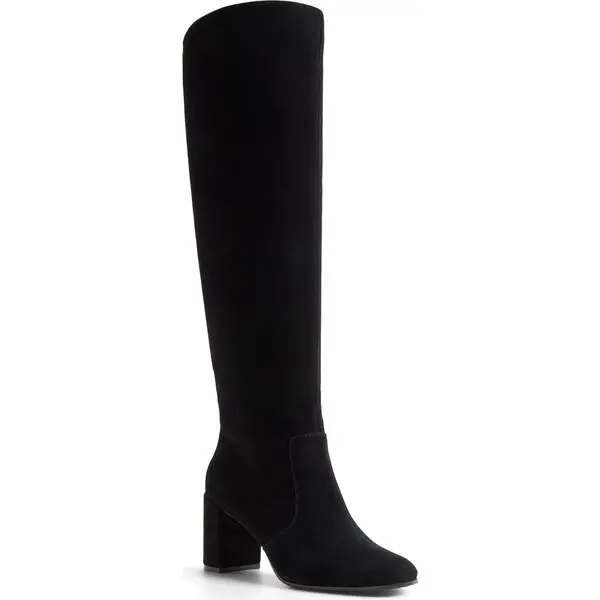 Aldo Seline Knee-high Block Heel Boots - Black