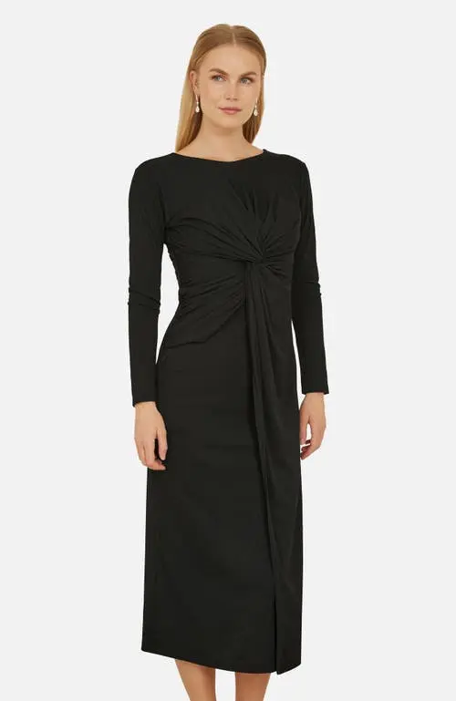YUMI Midi Fitted Stretch Dress