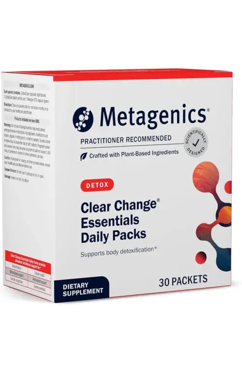 METAGENICS Clear Change Daily Essentials Detox And Gut Health Support Supplement 30 Packets - None