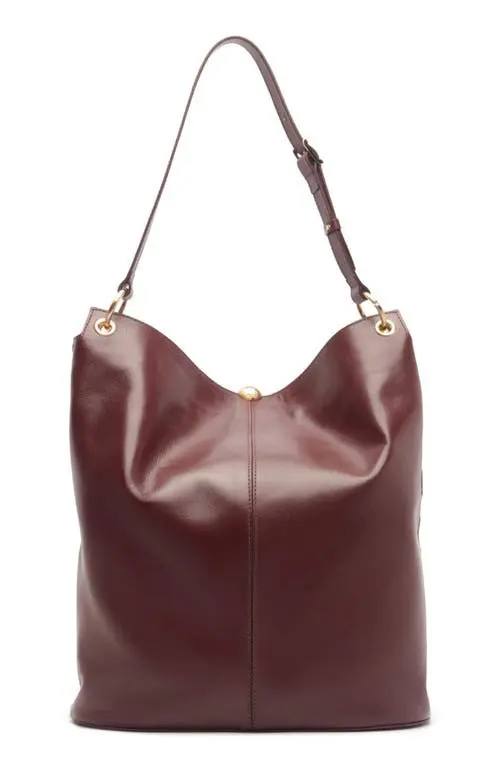 AREZZO Aurora Large Leather Hobo Bag - Fresh Ruby