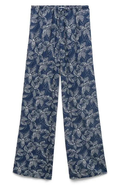 Mango Floral Drawstring Pants