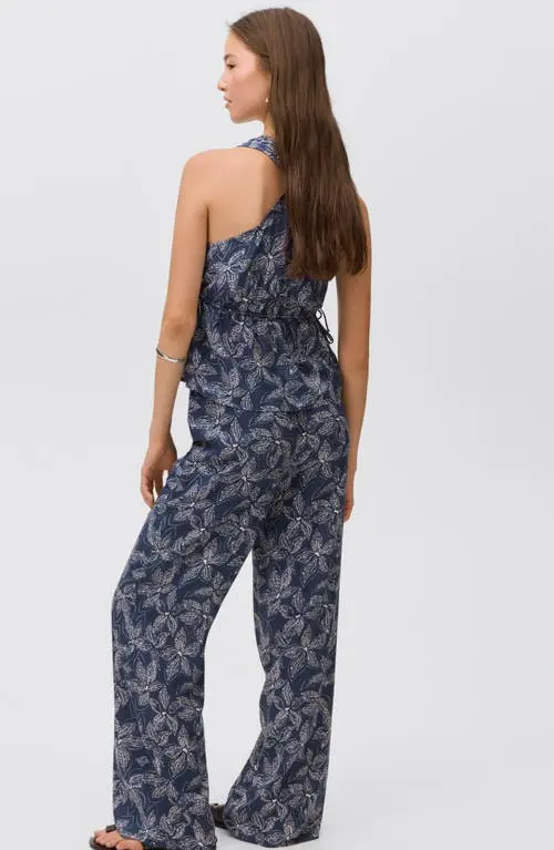 Mango Floral Drawstring Pants