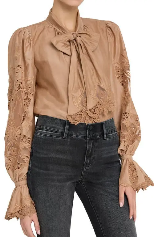 Kobi Halperin Valerie Embroidered Cotton & Silk Shirt