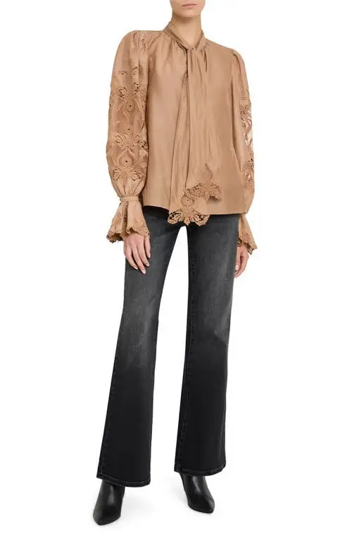 Kobi Halperin Valerie Embroidered Cotton & Silk Shirt