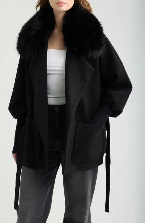 Love Token Halley Faux Fur Collar Jacket