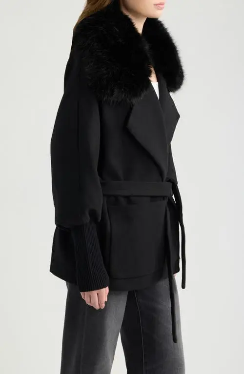 Love Token Halley Faux Fur Collar Jacket