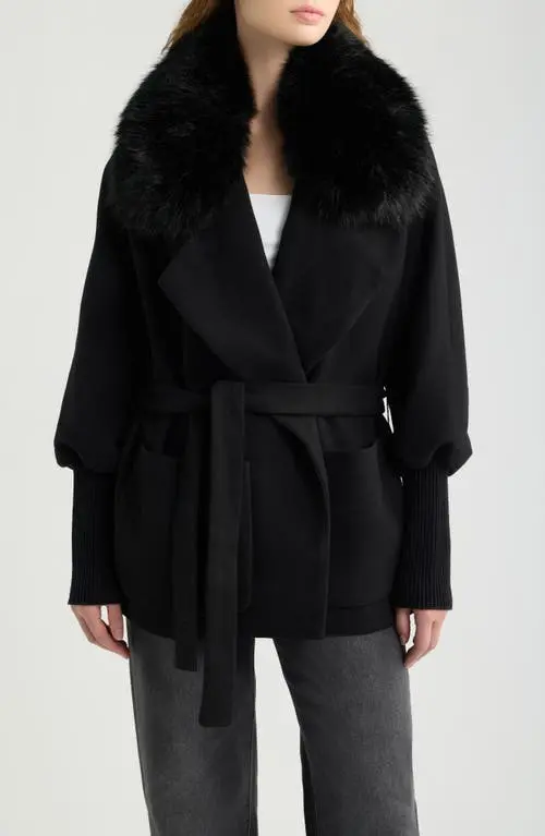 Love Token Halley Faux Fur Collar Jacket