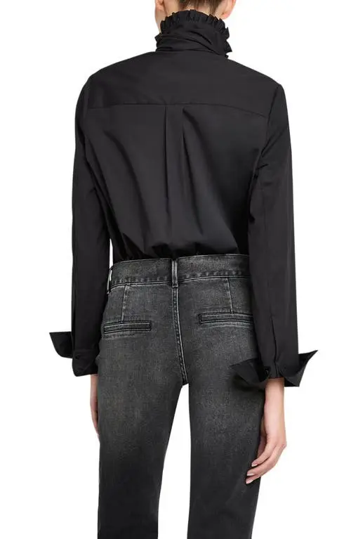 Kobi Halperin Rocco Ruffle Tie Neck Shirt