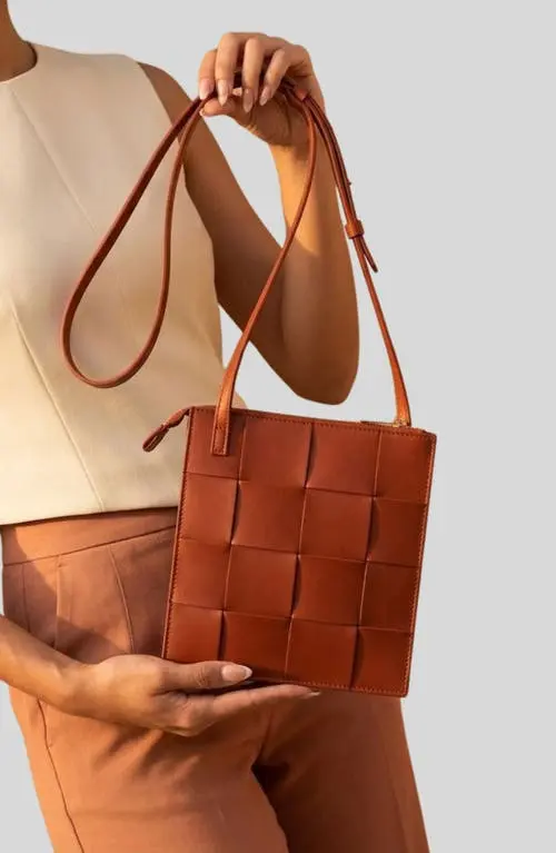 Écotorie Polly Woven Leather Crossbody Bag