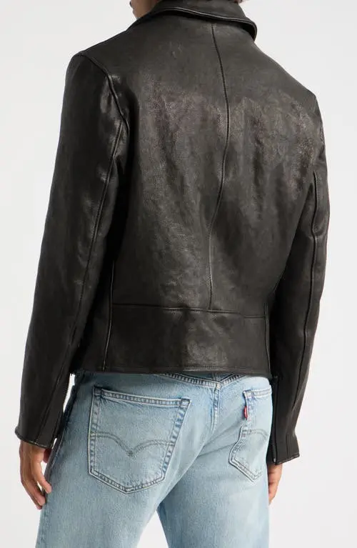 SCHOTT Vegetable Tanned Lambskin Leather Mechanic Jacket