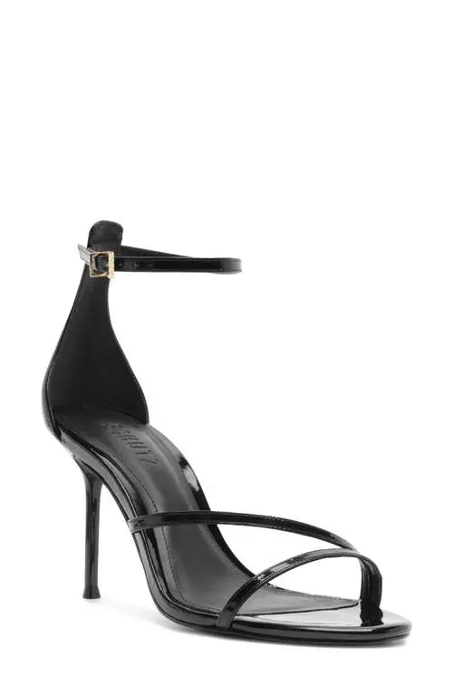 Schutz Tessa Leather Sandal - Black