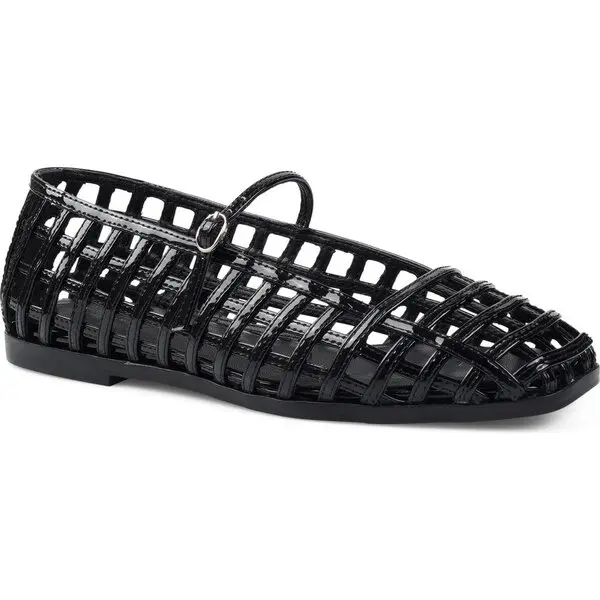 ZIGI Dawsen Mary Jane Flat - Black Leather