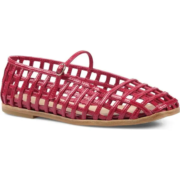 ZIGI Dawsen Mary Jane Flat - Red Leather