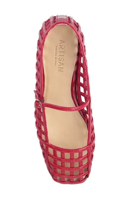 ZIGI Dawsen Mary Jane Flat - Red Leather