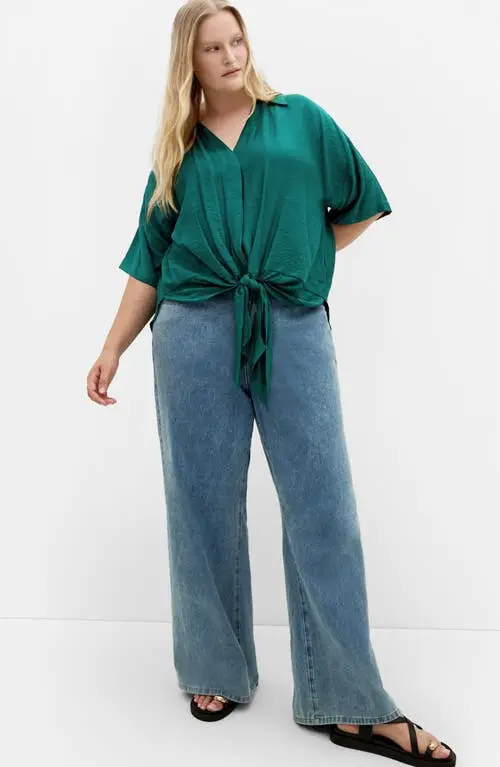 City Chic Rosie Tie Front Shirt
