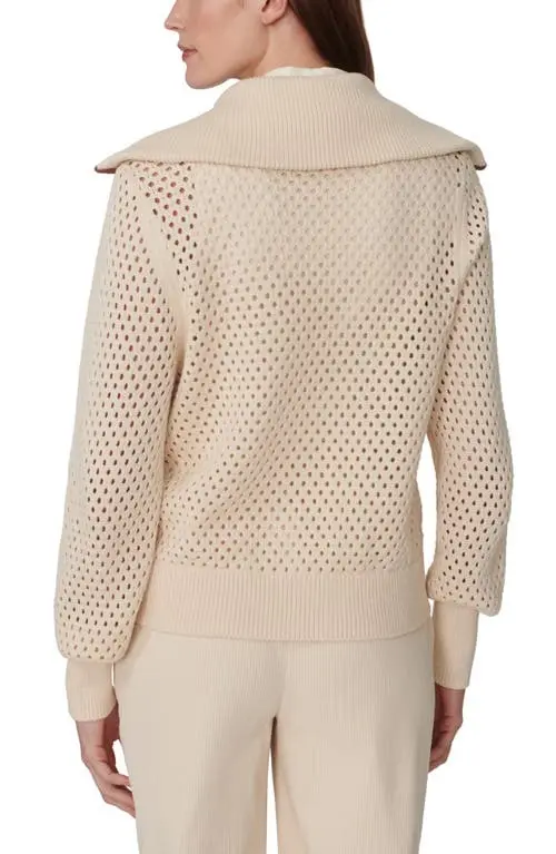 Varley Paula Zip Front Knit Hoodie
