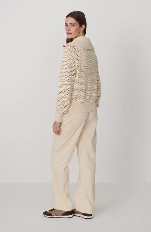 Varley Paula Zip Front Knit Hoodie