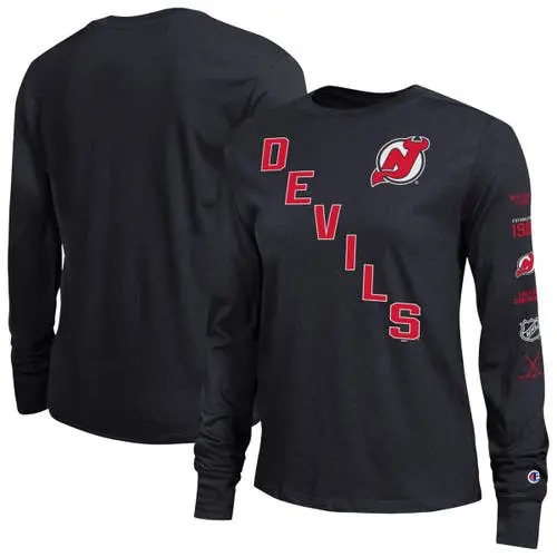 Champion New Jersey Devils "2-hit" Long Sleeve T-shirt