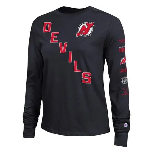 Champion New Jersey Devils "2-hit" Long Sleeve T-shirt